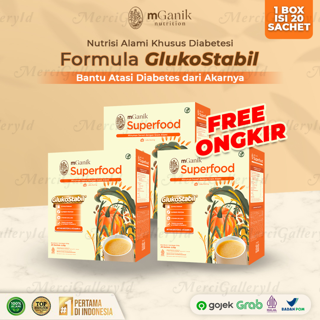 Jual MGANIK MULTIGRAIN Superfood Glukostabil Improved Formula ...