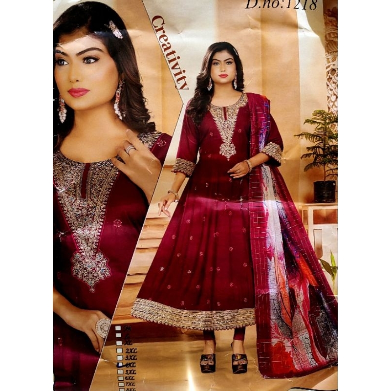 Jual ANARKALI india set selendang ori india | Shopee Indonesia