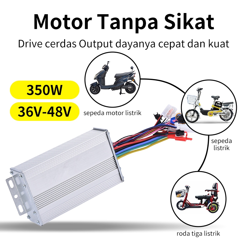 Jual Controller Sepeda Listrik Exotic Bldc 350w 36/48v Kontroler Sepeda ...