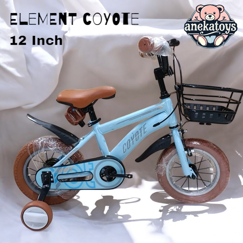 Jual Sepeda Anak Uniseks Element Coyote 12,16x2.40 Ban Pompa 2-8 Tahun Keranjang Besi Kabel ...