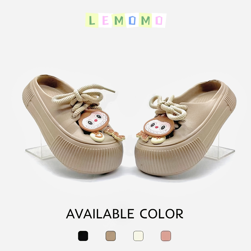 Jual Sandal Biam Selop Sendal LABUBU Sepatu Karet Tail Wanita Sandal ...