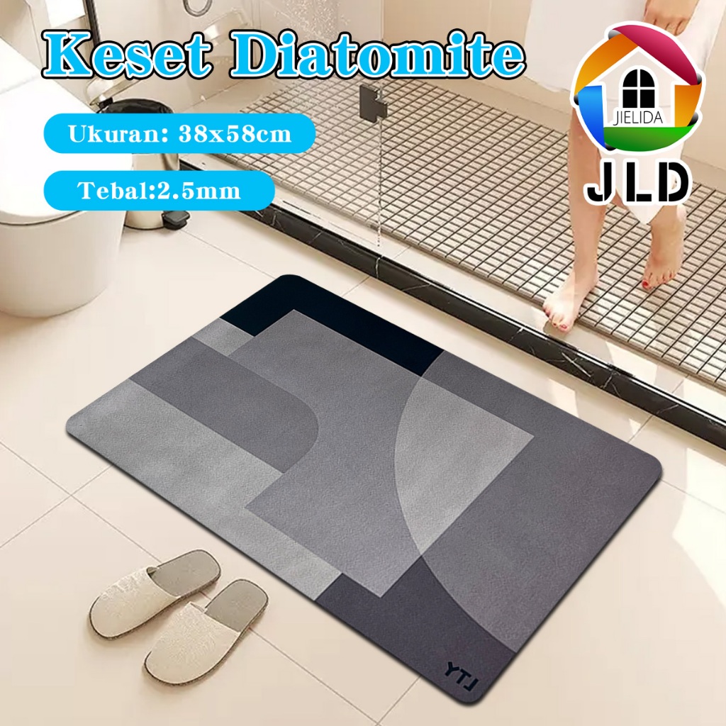 Jual JIELIDA Kamar Mandi Keset Lantai Menyerap Air /38x58cm Keset/Kaki ...