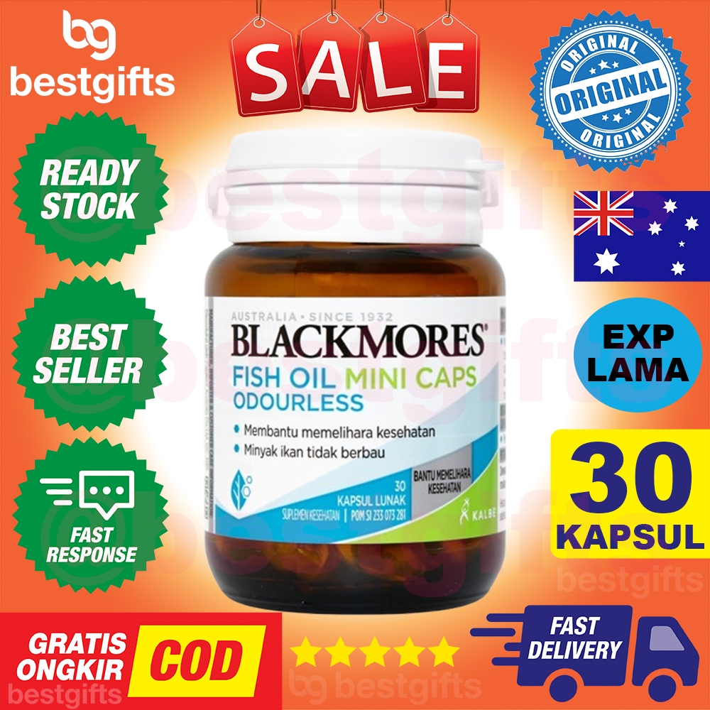 Jual BLACKMORES FISH OIL MINI CAPS ODOURLESS MINYAK IKAN MEMELIHARA ...