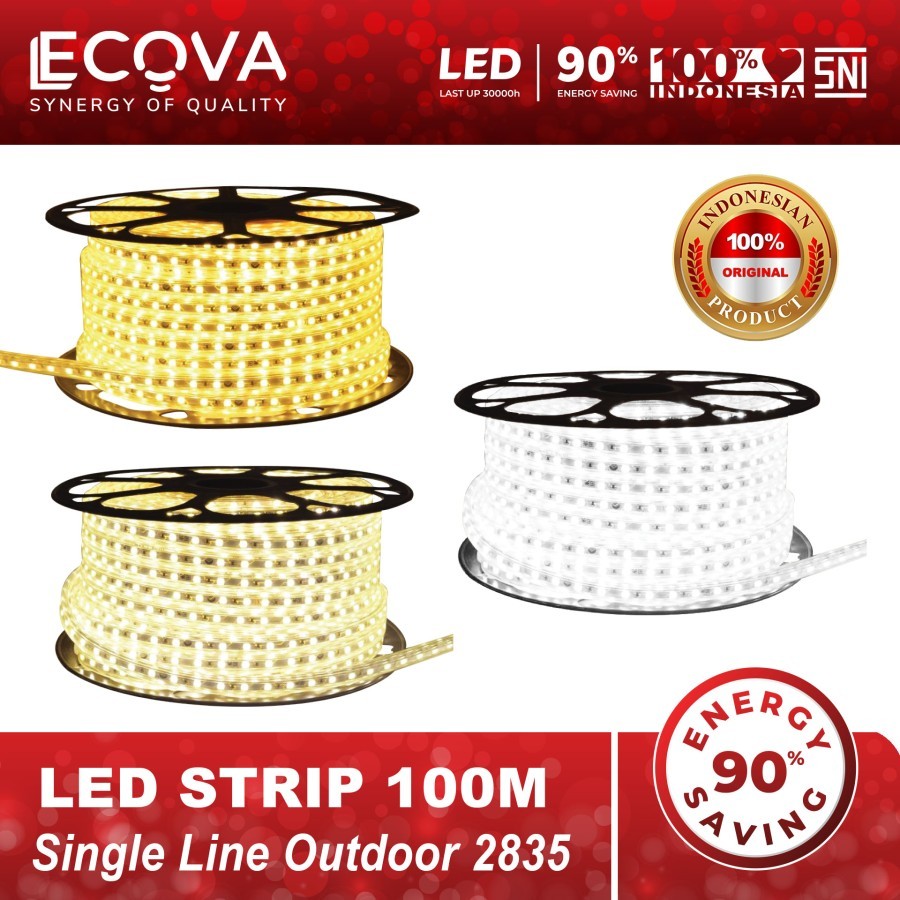 Jual Ecova LED Selang LED Strip Lampu Hias 2835-120Led 220 Volt Ip67 ...