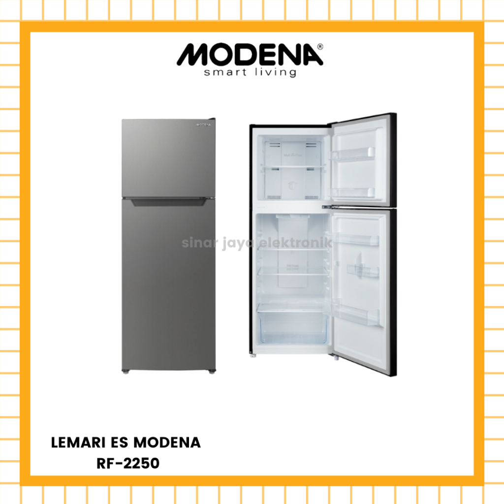 Jual KULKAS / LEMARI ES MODENA RF-2250 225 LITER REFRIGATOR MODENA ...