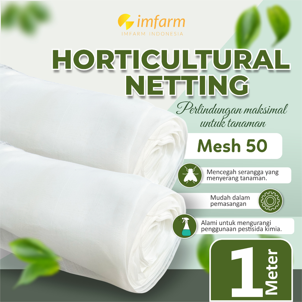 Jual Jaring insect net lebar 1 meter - Jaring serangga greenhouse ...