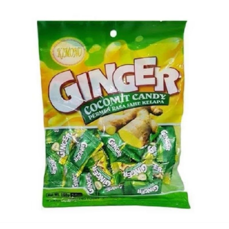 Jual KIMONO GINGER | PERMEN RASA JAHE KELAPA | COCONUT CANDY 1 BUNGKUS ...