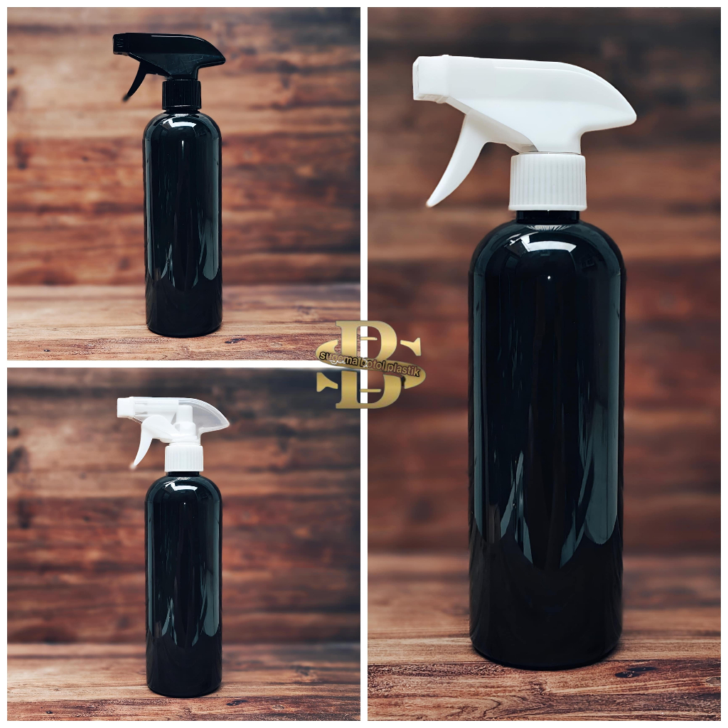 Jual Botol kispray 500ml Hitam - Botol Plastik 500ml Tutup Kispray | Shopee Indonesia