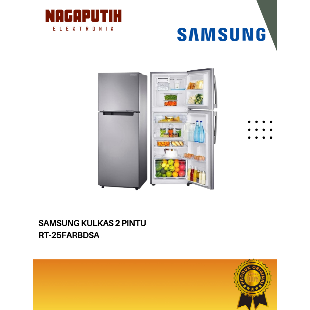 Jual SAMSUNG KULKAS 2 PINTU RT-25FARBDSA DIGITAL INVERTER GARANSI RESMI ...