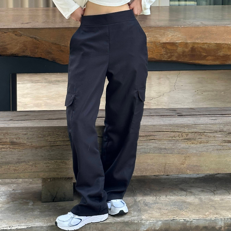 Jual Caerys - Basic Cargo Pants - Highwaist Loose Cargo | Shopee Indonesia