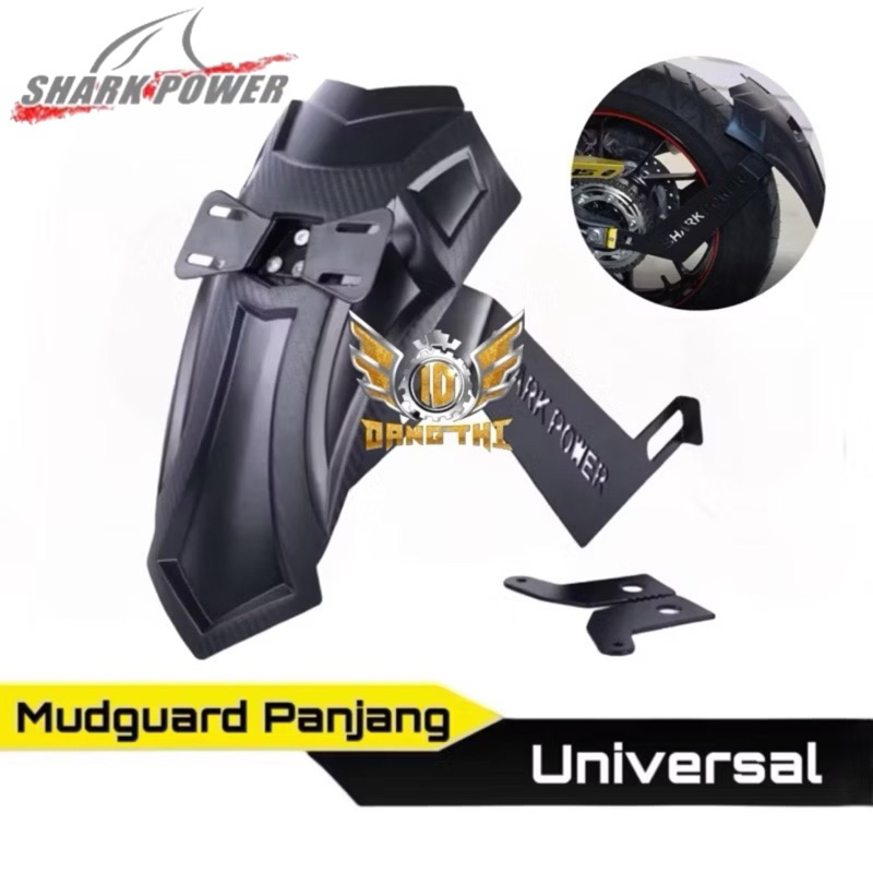 Jual Mudguard Panjang Shark Power Penahan Lumpur Moge Mud Guard Vixion ...