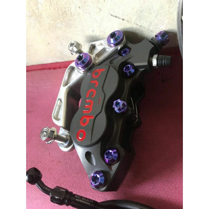 Jual Kaliper brembo 4 Piston Copy billet | Shopee Indonesia
