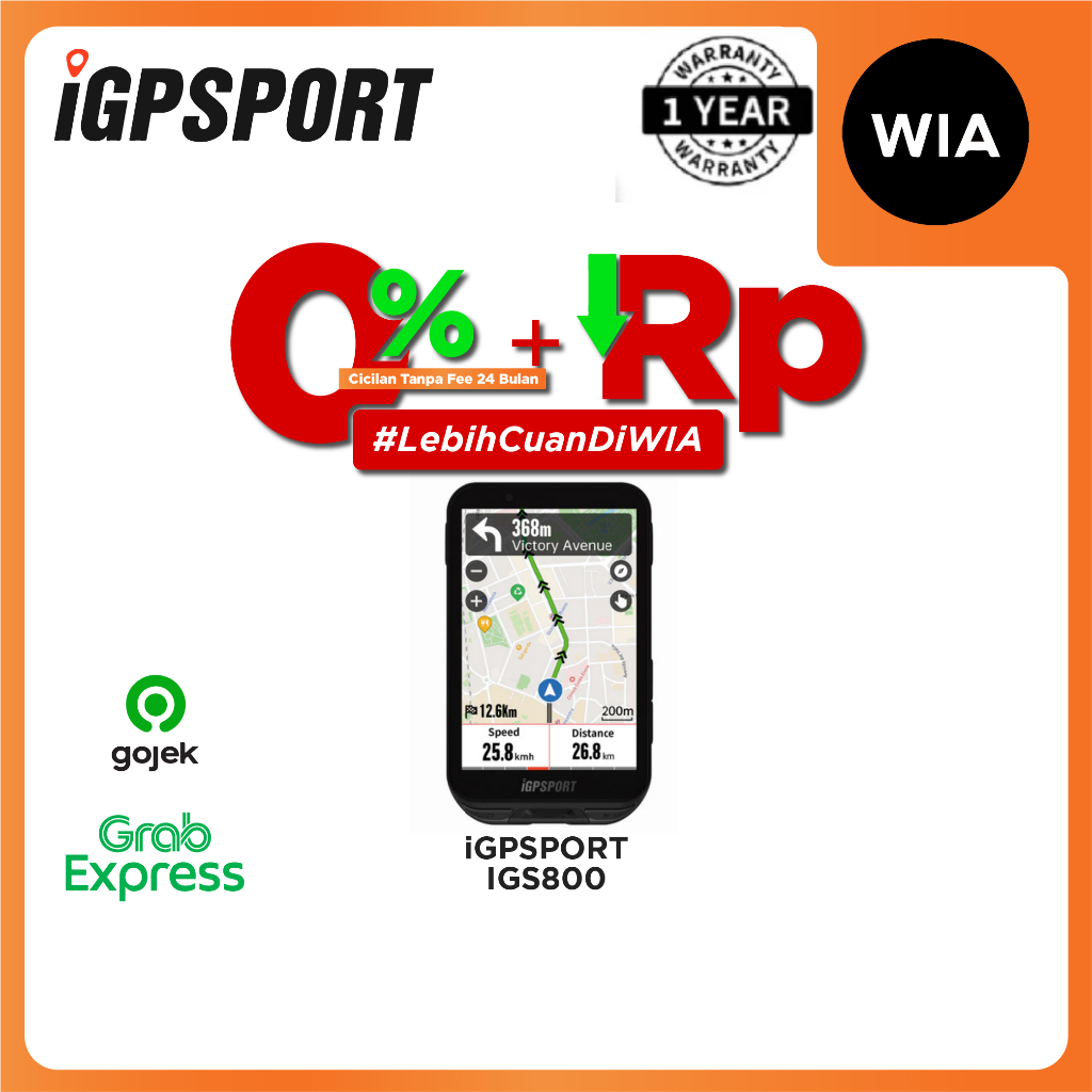 Jual iGPSport iGS800 Bike Smart Computer GPS Original Garansi Resmi ...
