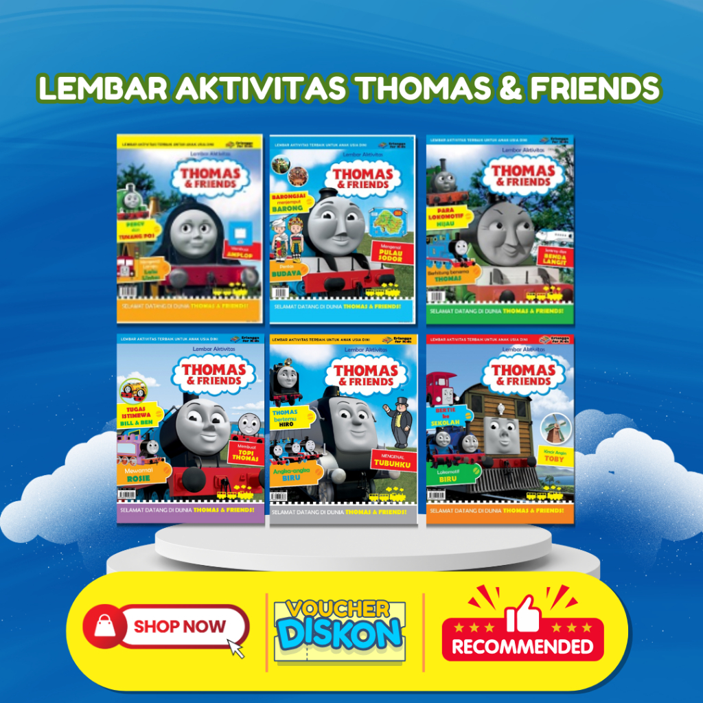 Jual [Erlangga Official] Buku Seri Lembar Aktvitas Thomas & Friends - Sale Buku Anak | Shopee ...