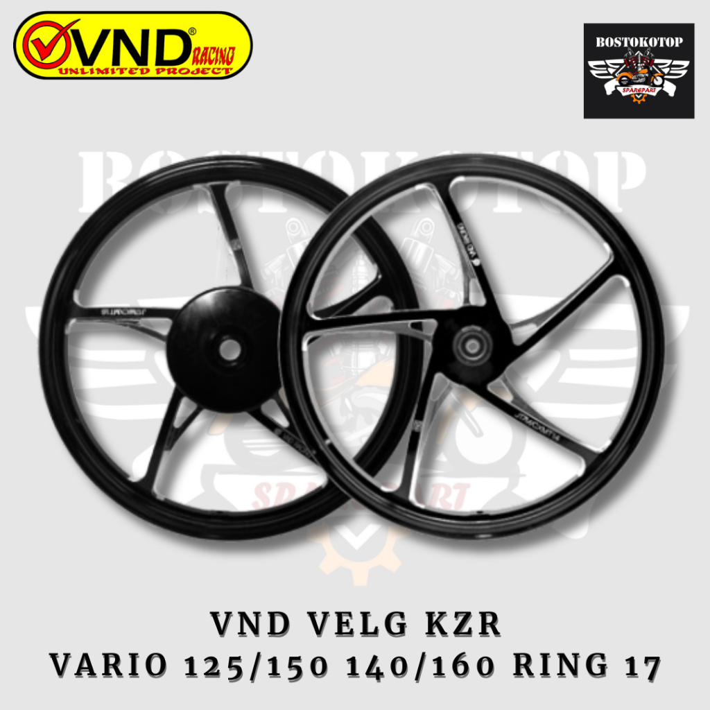 Jual VND Velg Racing Tipe KZR Ukuran 140 160 Ring 17 Motor Vario 125 / Vario 150 Original ...