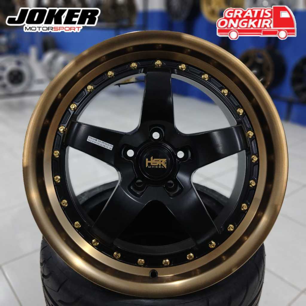 Jual VELG RACING MODEL CLONG TYPE HSR BOB R18 PCD 5X114.3 WARNA BLACK ...