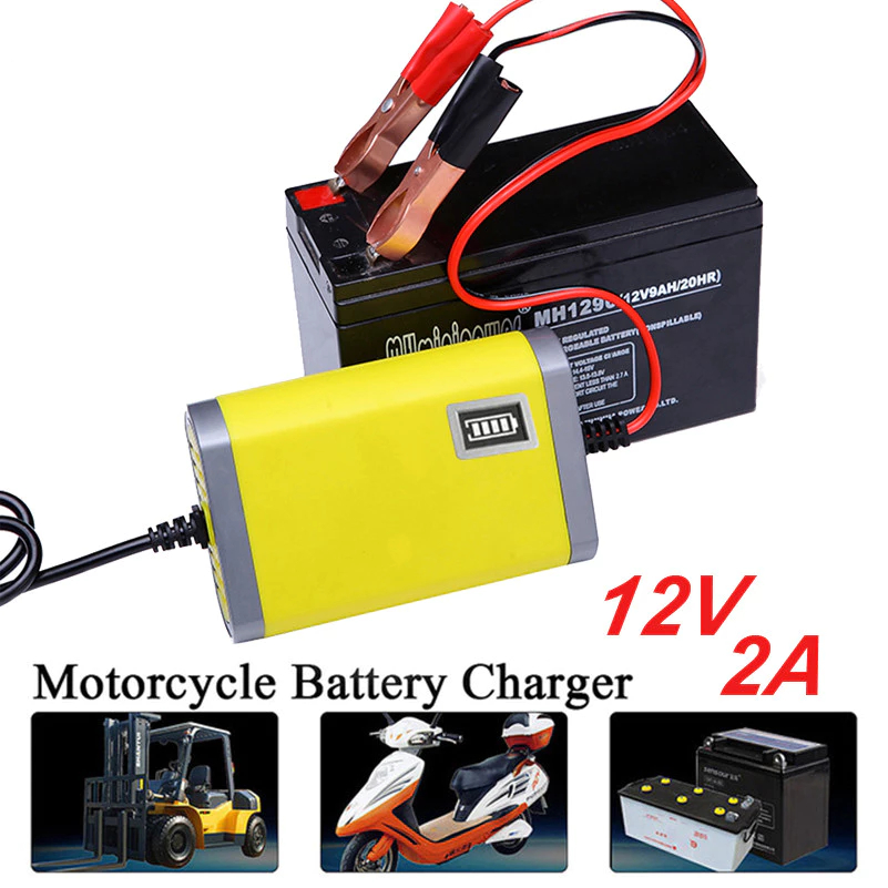 Jual Charger Aki Portable 12V 2A/Charger Aki 12V3AH-20AH Charger Aki ...