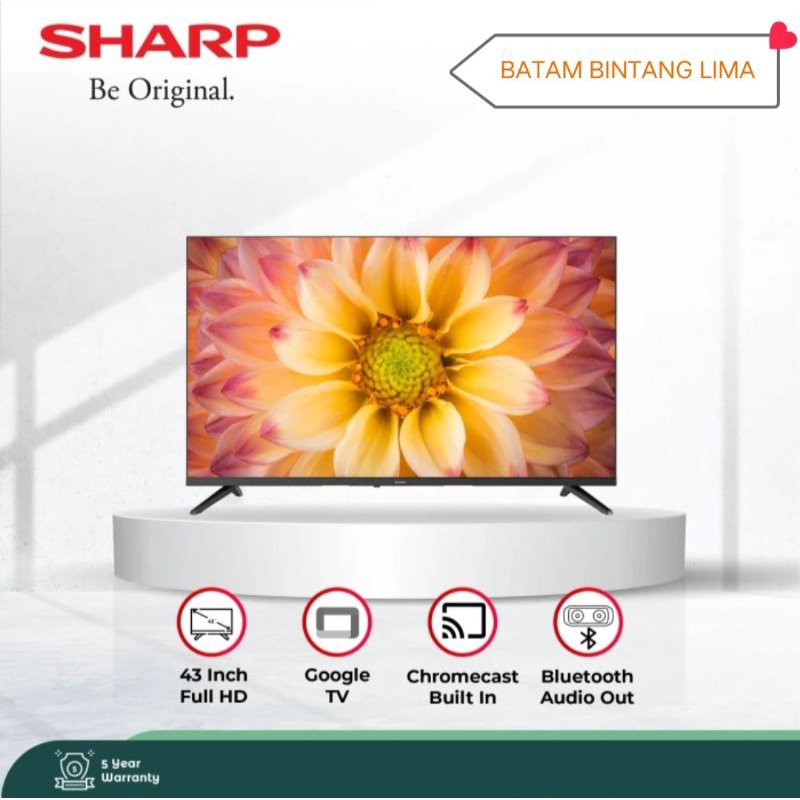 Jual TV SHARP 43 INCH SMART TV SERIES GOOGLE TV 43GH3000i DIGITAL TV GARANSI RESMI | Shopee ...