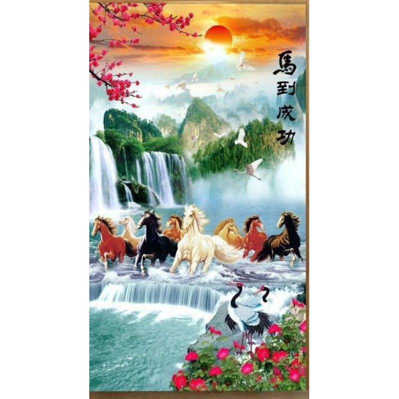 Jual Poster cetak,kuda berlari, hiasan dinding,kuda berlari,bisa cod ...