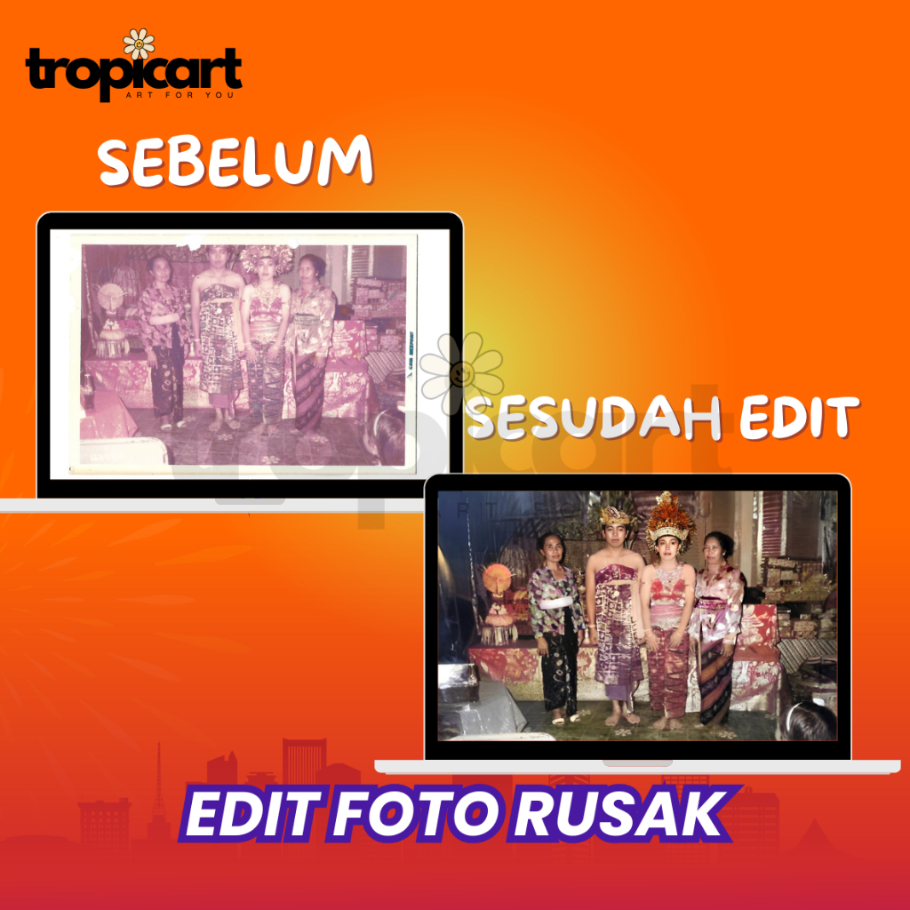 Jual EDIT FOTO RUSAK JADI BARU KEMBALI | VERMAK FOTO JADUL | HASILNYA ...