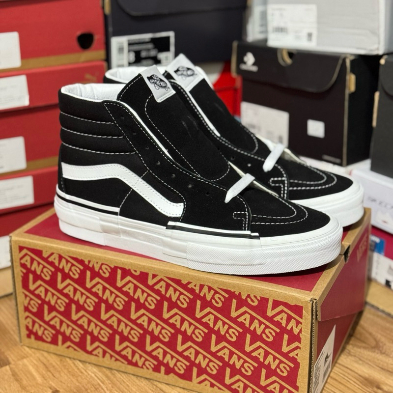 Jual SK8 Hi Rearrange Black White Original Resmi | Shopee Indonesia
