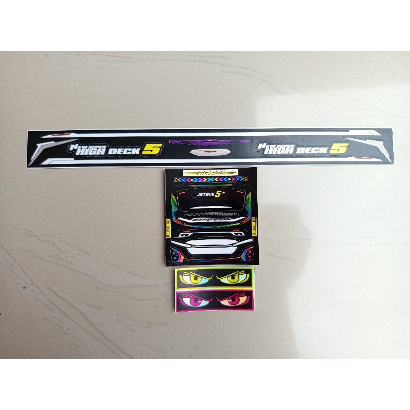 Jual Stiker Cutting selendang & headlamp miniatur bus basuri | Shopee ...