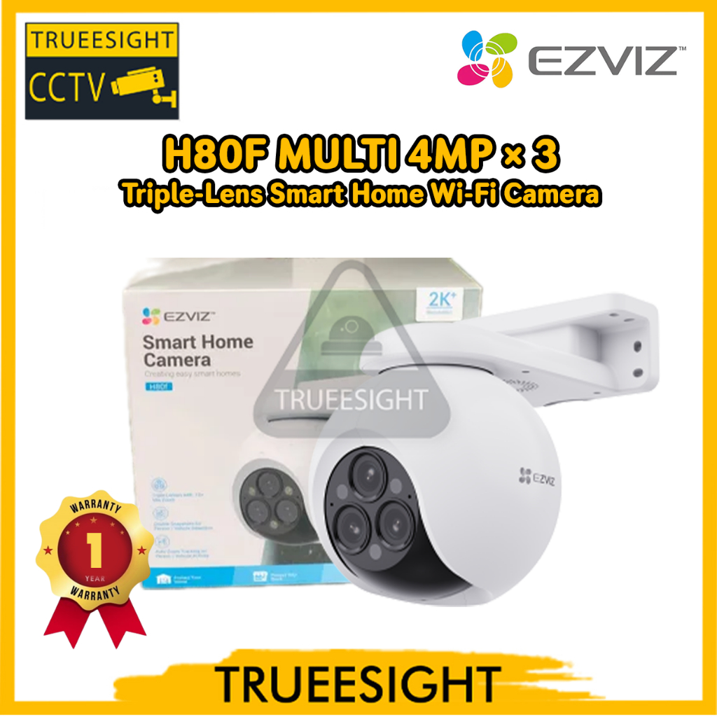 Jual EZVIZ H80f Multi 4MP 2K⁺ × 3 Outdoor Triple-Lens Smart Home Wi-Fi ...
