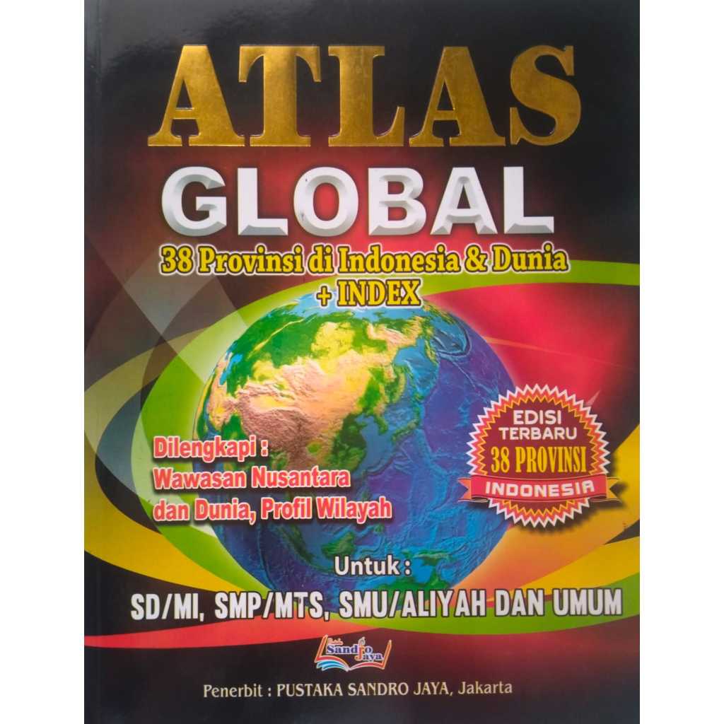 Jual Atlas Global 38 Provinsi di Indonesia & Dunia + Index Edisi ...