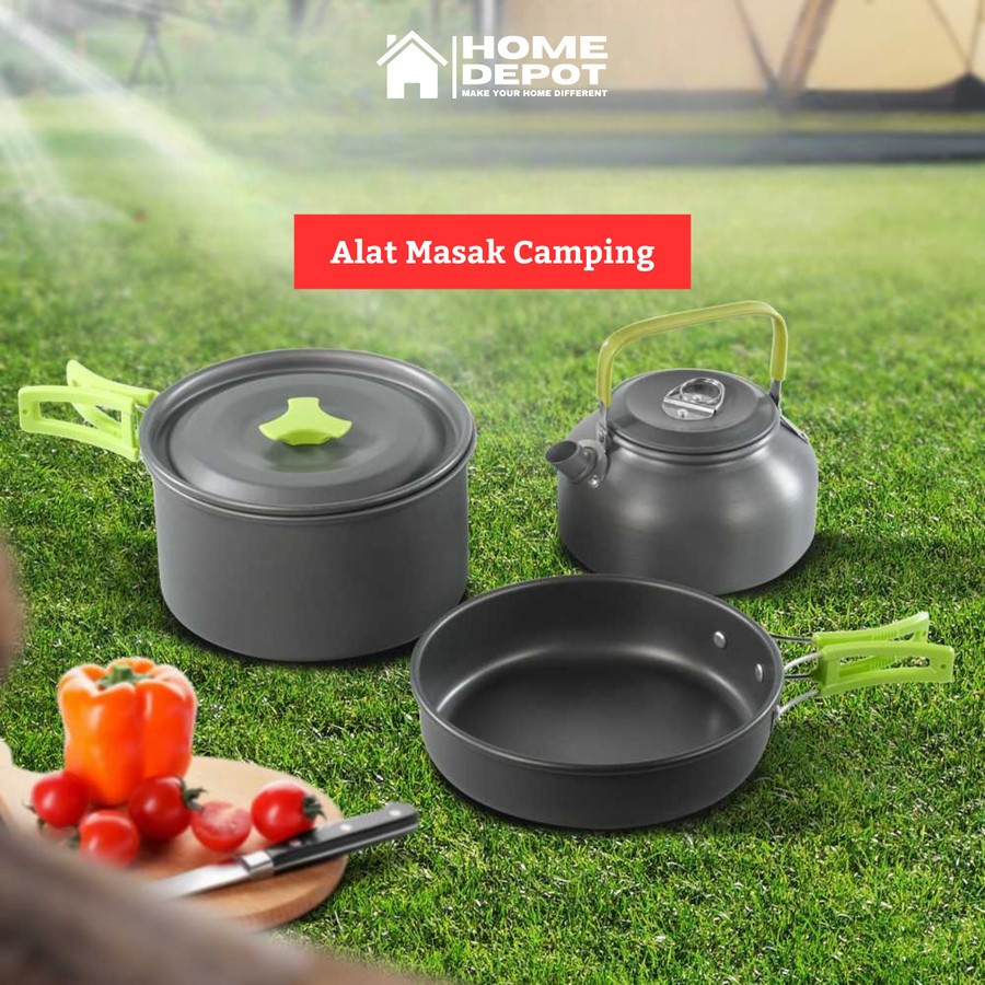 Jual Alat Masak Camping Outdoor Portable Cooking Set | Shopee Indonesia