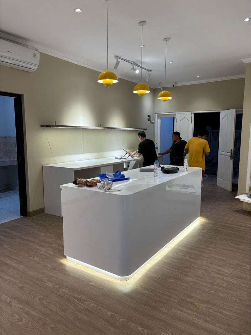 Jual Meja Counter Custom/Interior Cafe/Booth Cafe/Booth Stand/Meja ...