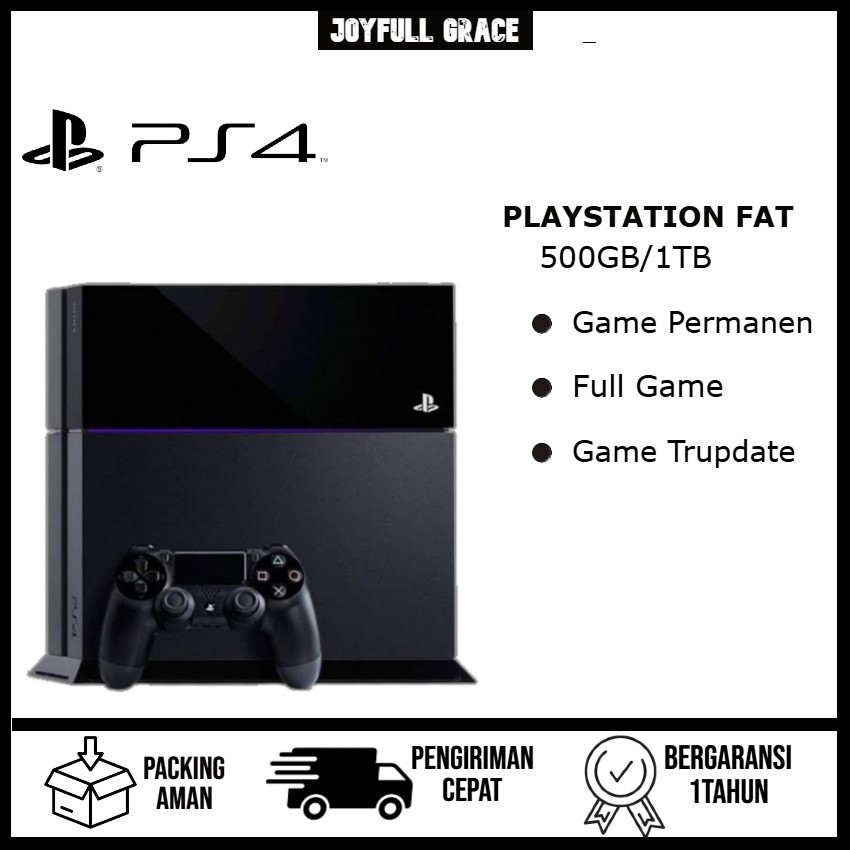 Jual PS4 Fat Playstation 4 Fat Versi H3N 9.00 1TB Full Game | Shopee ...