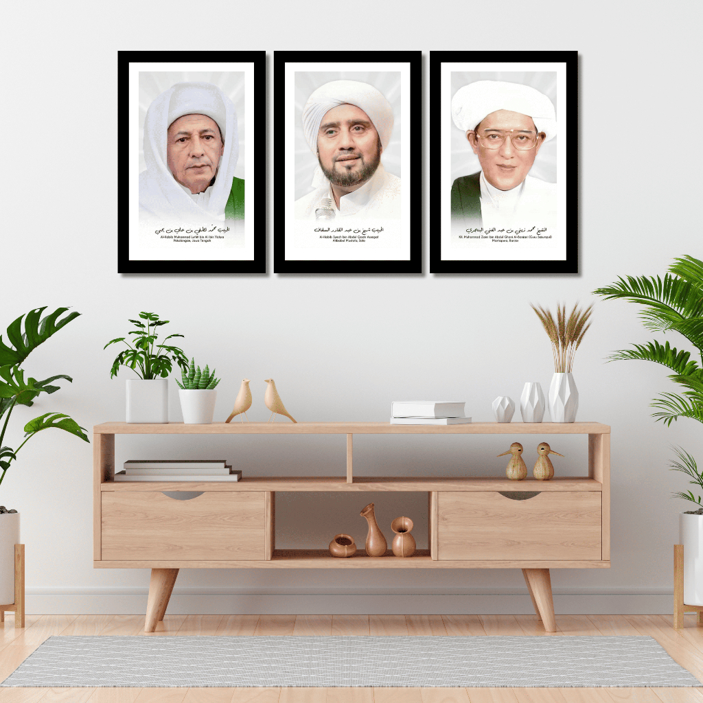 Jual Cetak Foto Ulama dan Para Habaib sudah Termasuk Bingkai Dekorasi ...