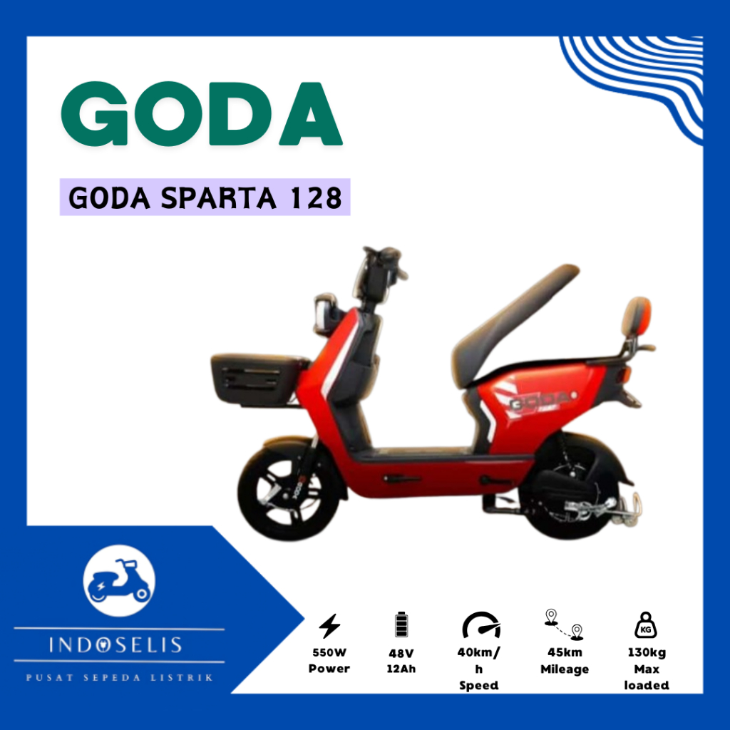 Jual Sepeda Listrik Goda Sparta 550 watt | Garansi Resmi | Shopee Indonesia