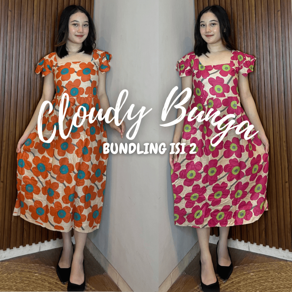 Jual Paket Usaha Isi 2 Daster Terbaru 2024 Daster Cloudy Motif Bunga Wanita Cantik | Shopee ...