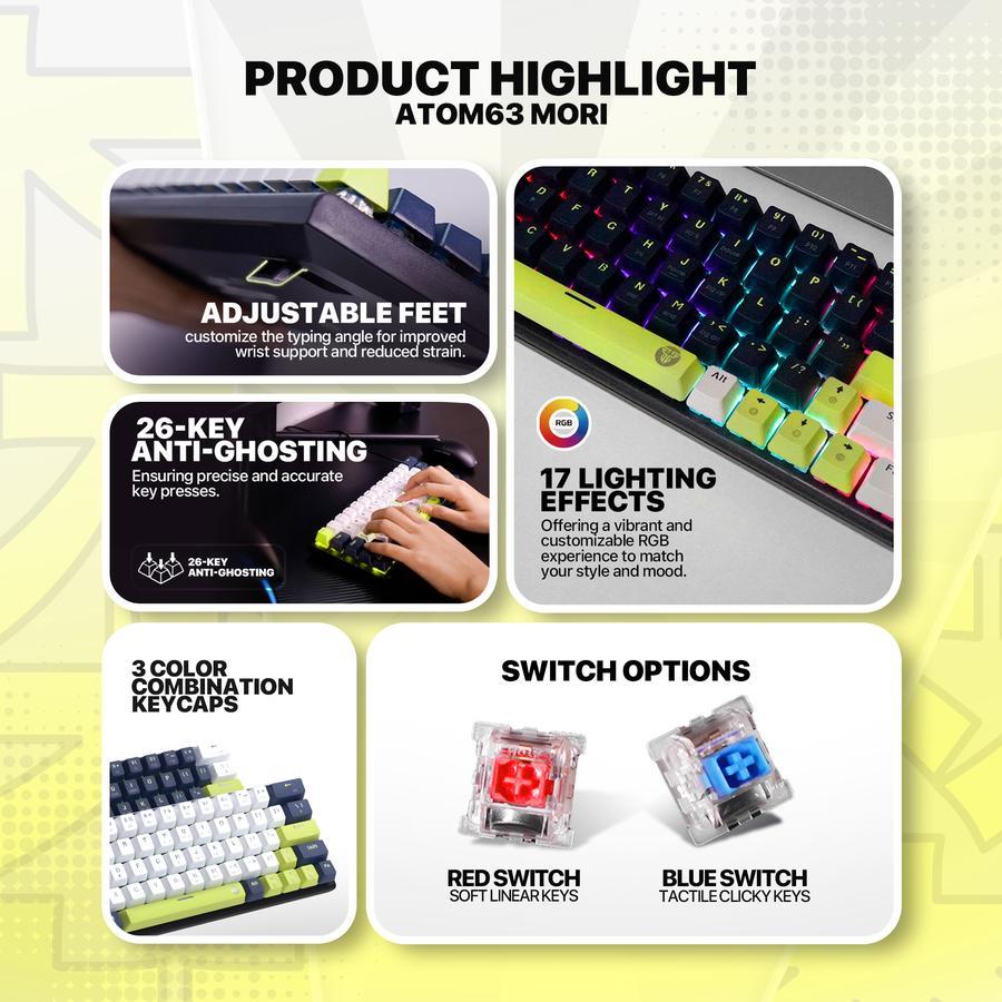 Jual Fantech Atom63 / Atom-63 Mori / Atom81 / Atom-81 Mori / Atom96 ...