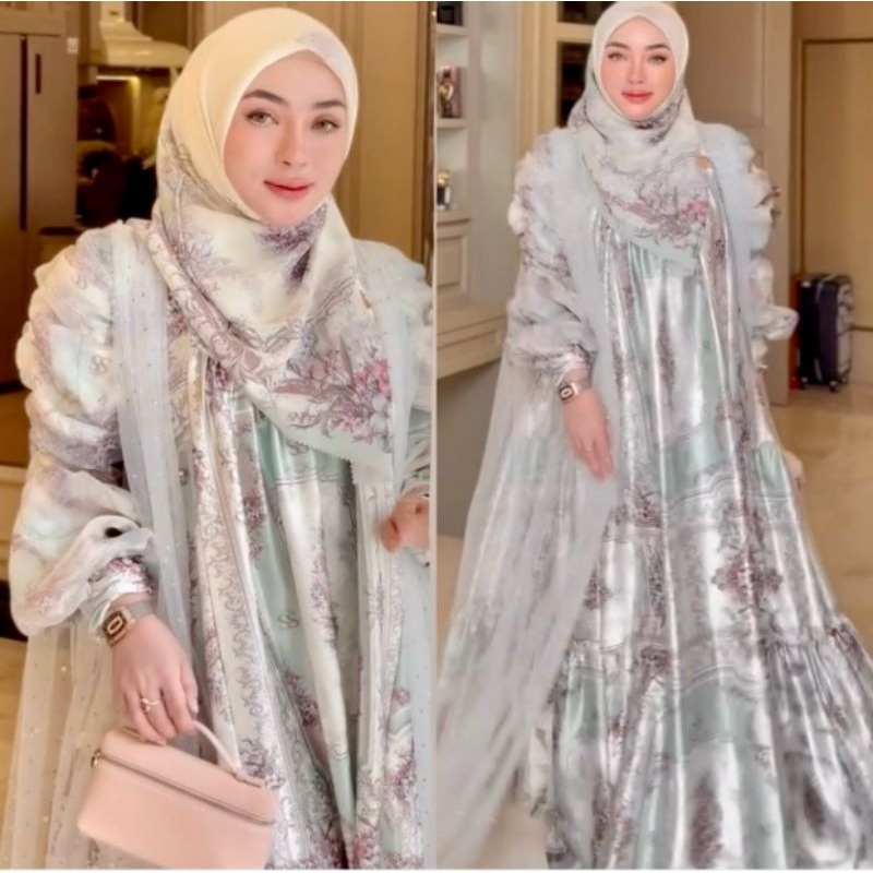 Jual (READY)gamis ria ricis fashion show original shella saukia(FREE ...