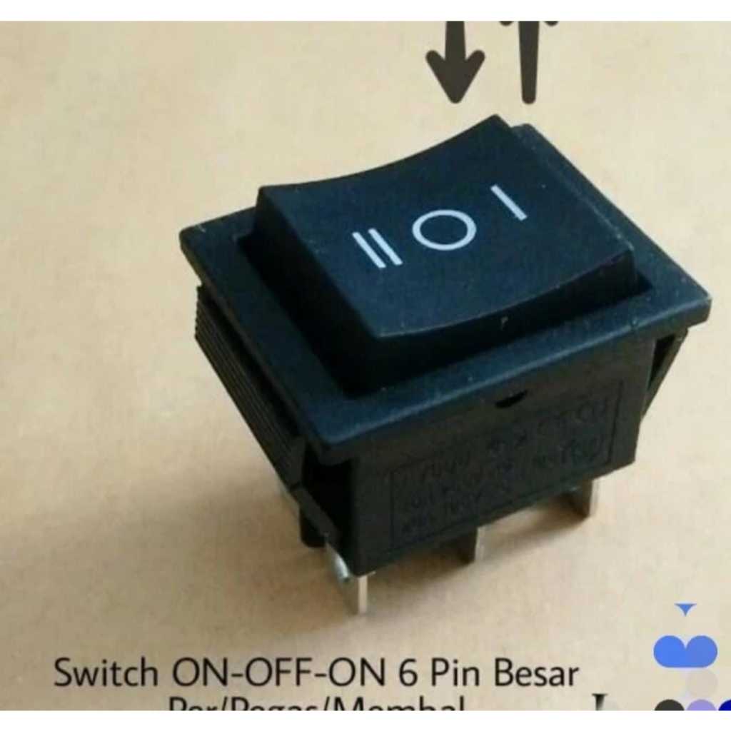Jual RE2367 saklar switch kotak on off on membal per spring besar 6 ...
