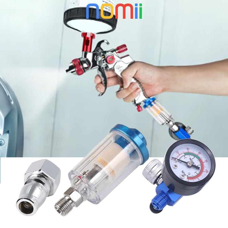 Jual Set Regulator Udara Spray Gun / Pressure Gauge Dan Filter Air In ...