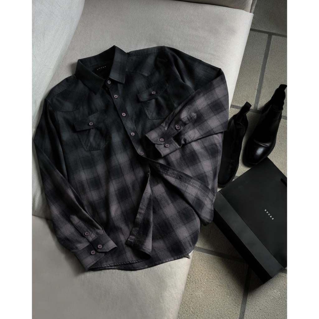 Jual [ORIGINAL 100%] RUCAS INITIAL SPLASH GREY TAILOR POLO SHIRT BROWN ...