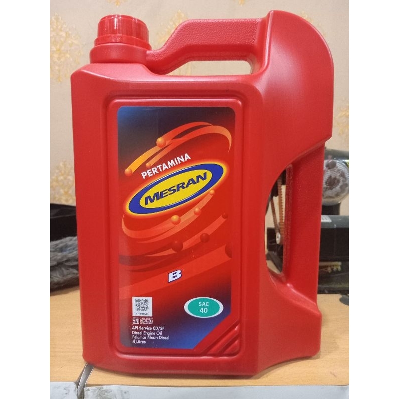 Jual Pertamina Mesran B SAE 40 Galon 4 Liter | Shopee Indonesia