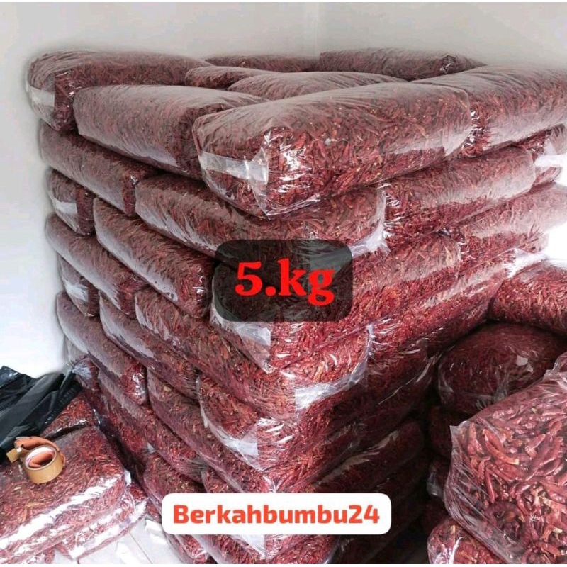 Jual KEMASAN ( 5KG ) CABE RAWIT TEJA JAPLAK KERING KUALITAS PEDAS COCOK ...