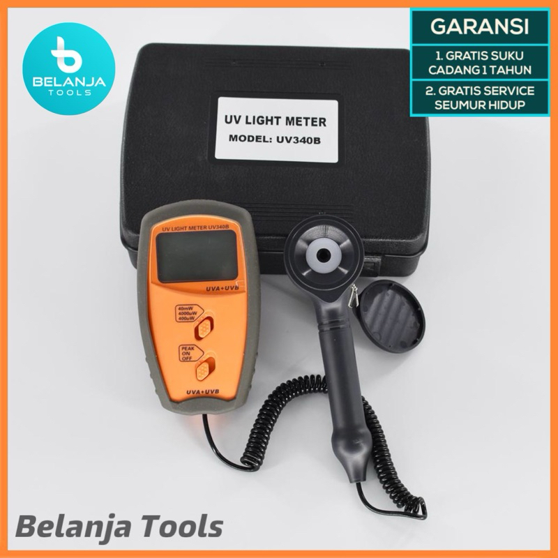 Jual UV Light Tester UV340B UVA UVB Ultraviolet UV A B Detector Meter ...
