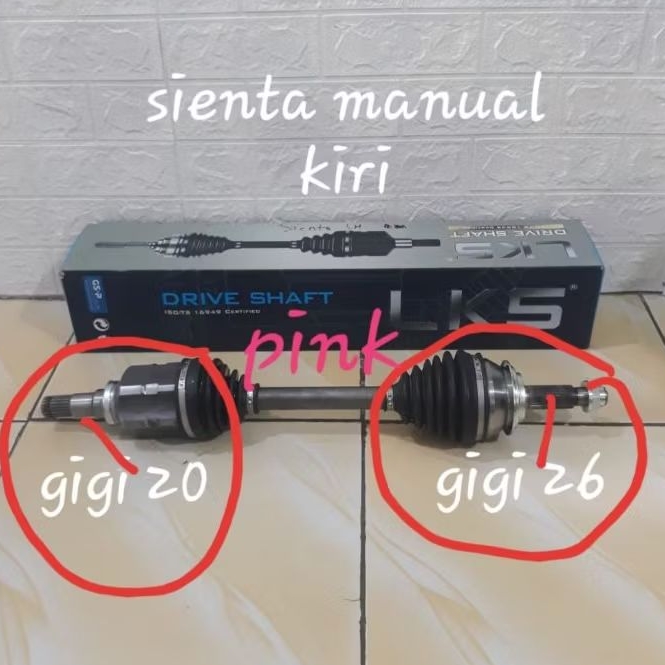 Jual Drive Shaft Cv Joint Assy As Roda Depan Komplit Toyota Sienta Manual Kiri 2016-2020 ...