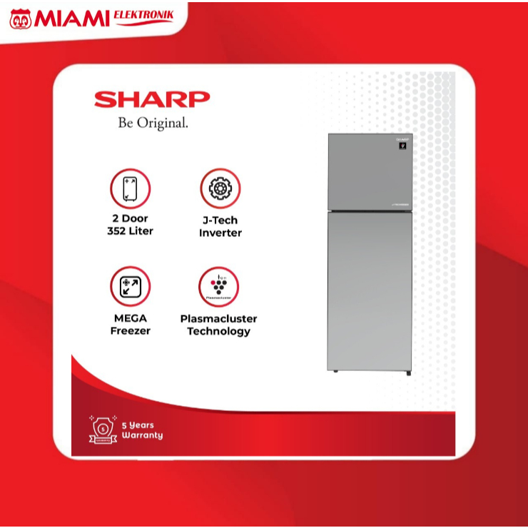 Jual SHARP SJ-456GI-MS SJ456GIMS Kulkas 2 Pintu 352 Liter 50 Watt | Shopee Indonesia