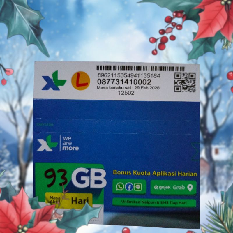 Jual nomor XLnya cantik 1410002 isi kuota 43gb full | Shopee Indonesia