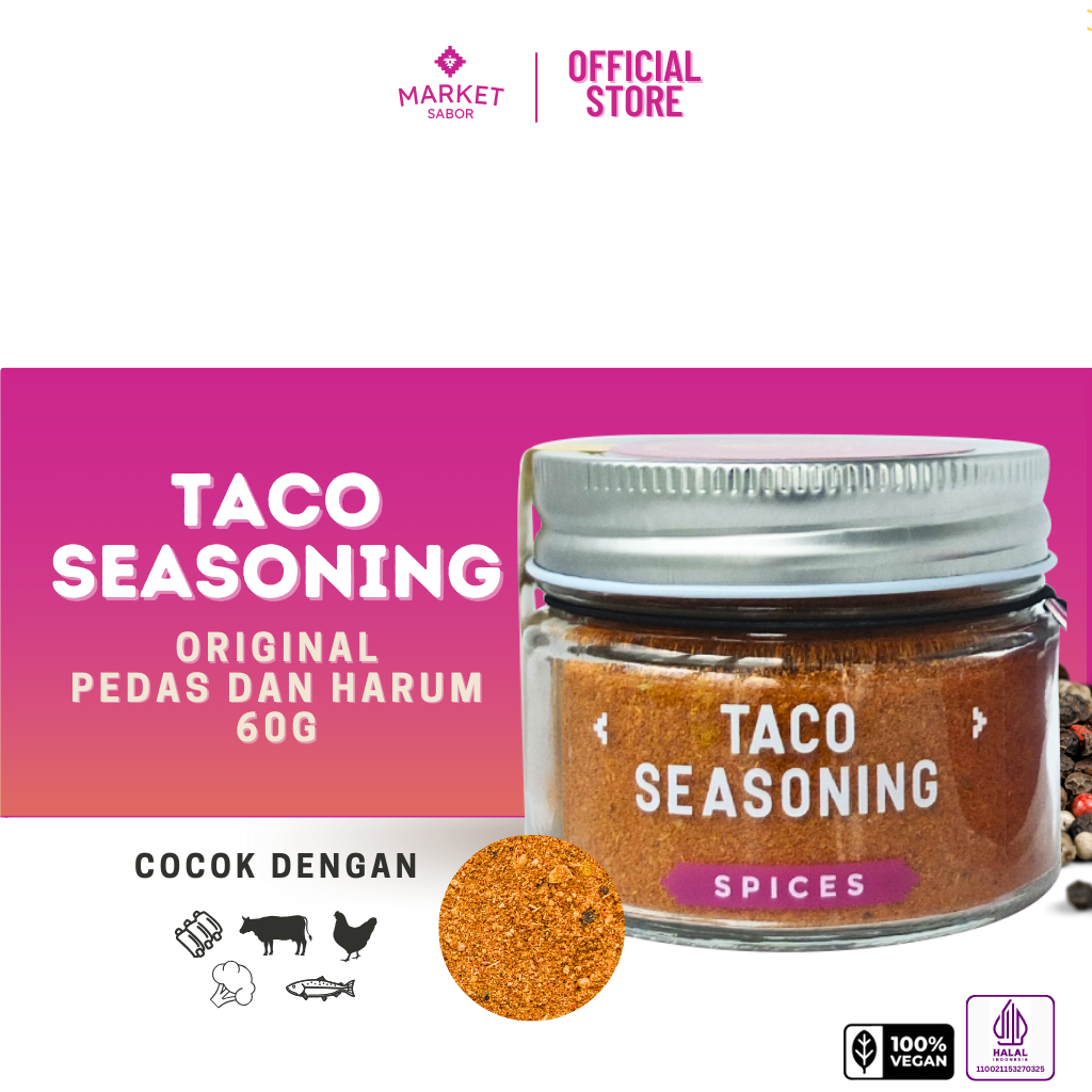 Jual Cocina Creativa Taco Seasoning - 60g - Pedas dan Harum - Rub ...