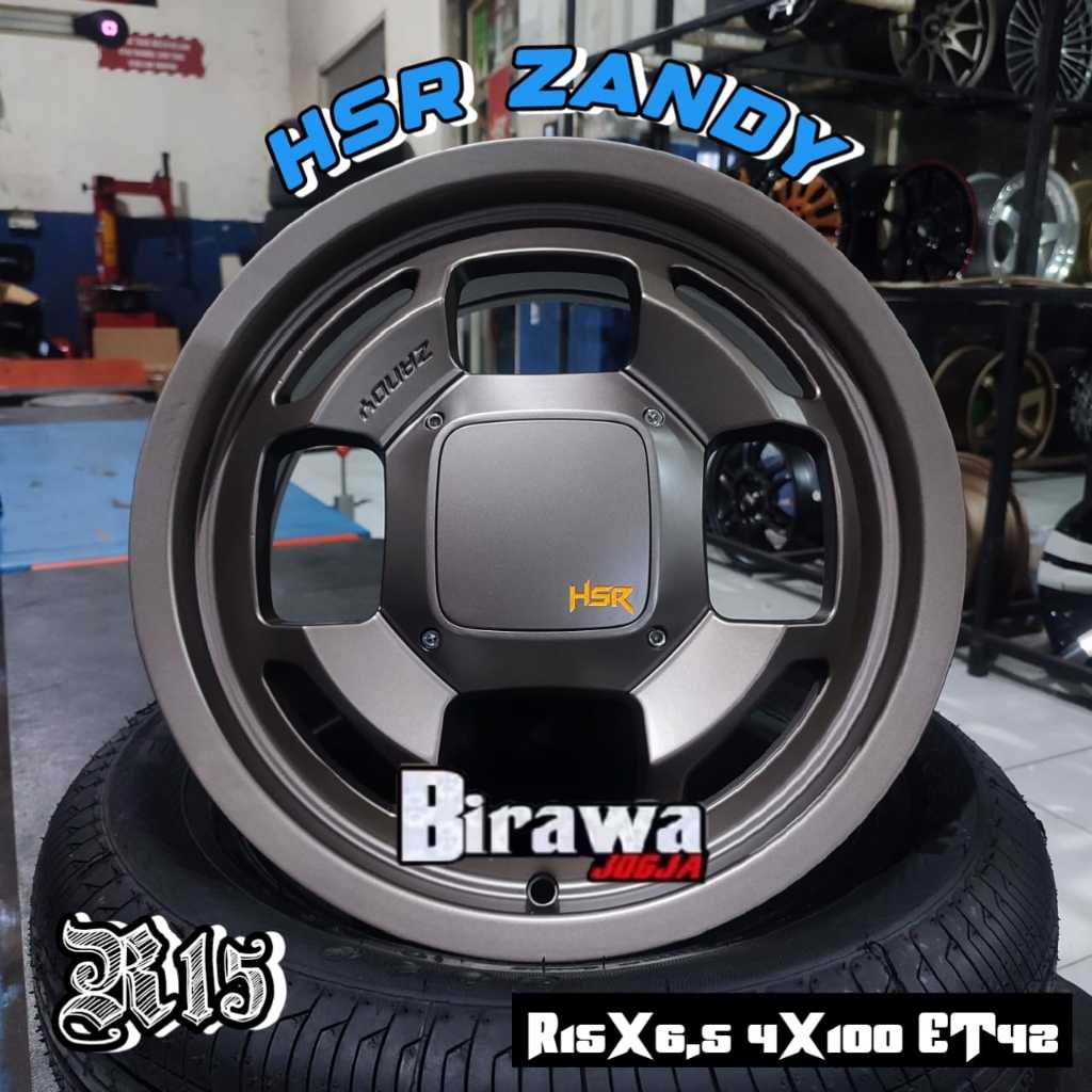 Jual Velg Racing Terbaru HSR Zandy Ring 15 Pcd 4X100 Untuk Velg Mobil Wuling Air Ev Starlet ...