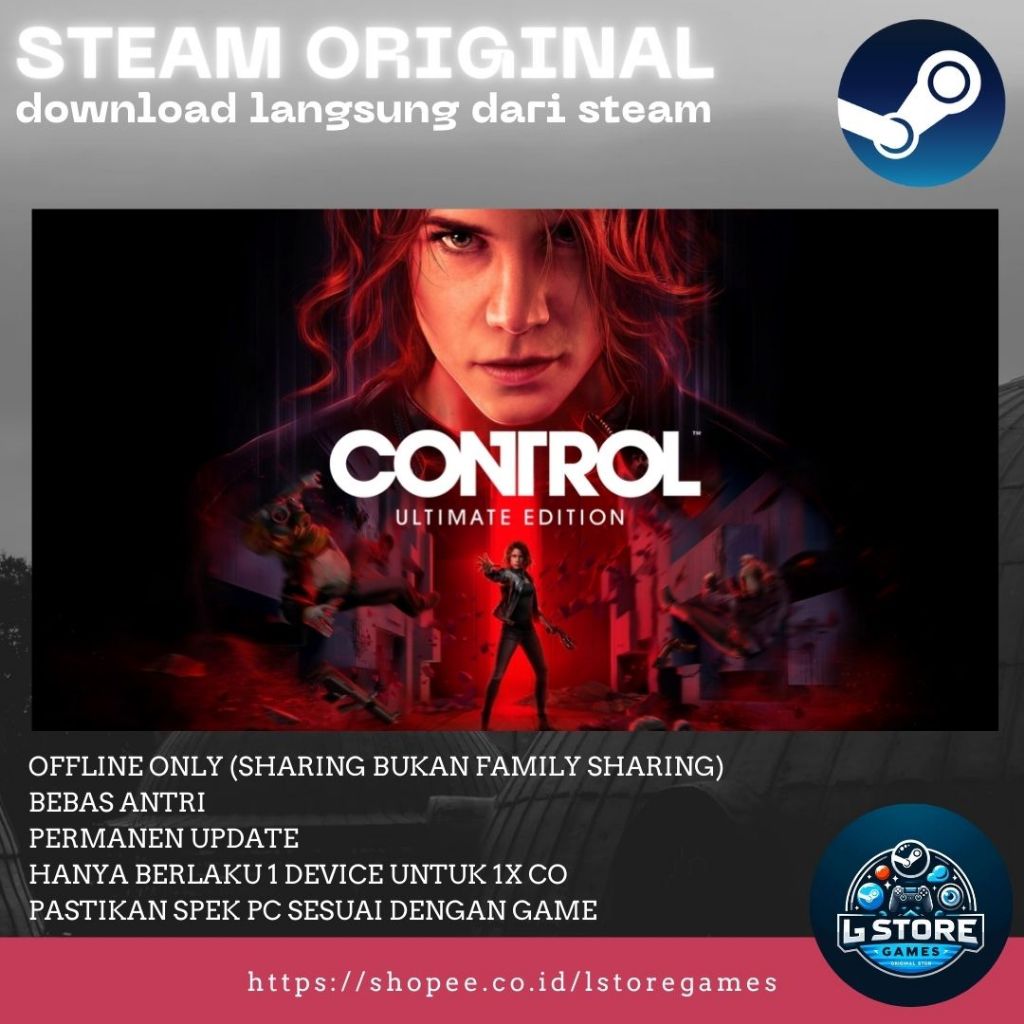 Jual Control Ultimate Edition PC Sharing Original S T E A M Offline ...