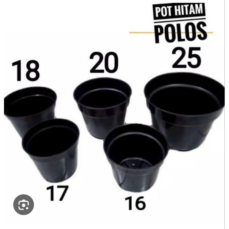 Jual Pot Plastik Hitam Polos Aneka Ukuran | Shopee Indonesia