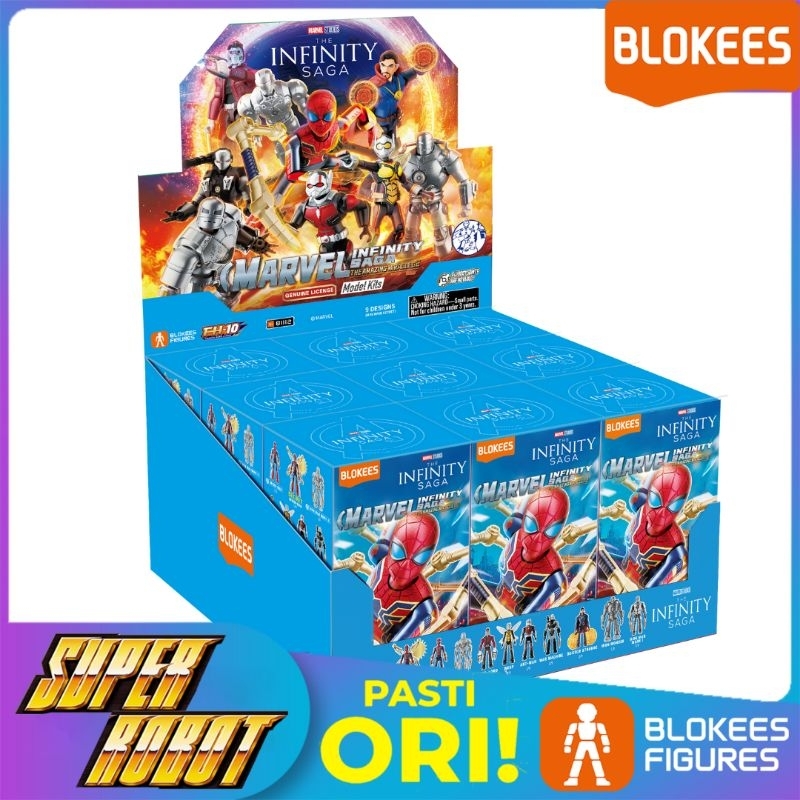 Jual 𝗕𝗟𝗢𝗞𝗘𝗘𝗦 Figures Blind Box [1 Dus Set isi 9 Pcs] Marvel Avengers ...